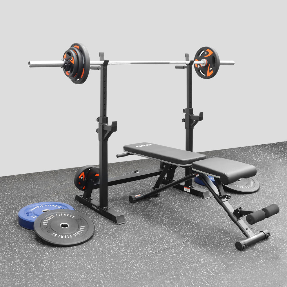Adjustable Barbell Squat Rack – Phoenix Fitness